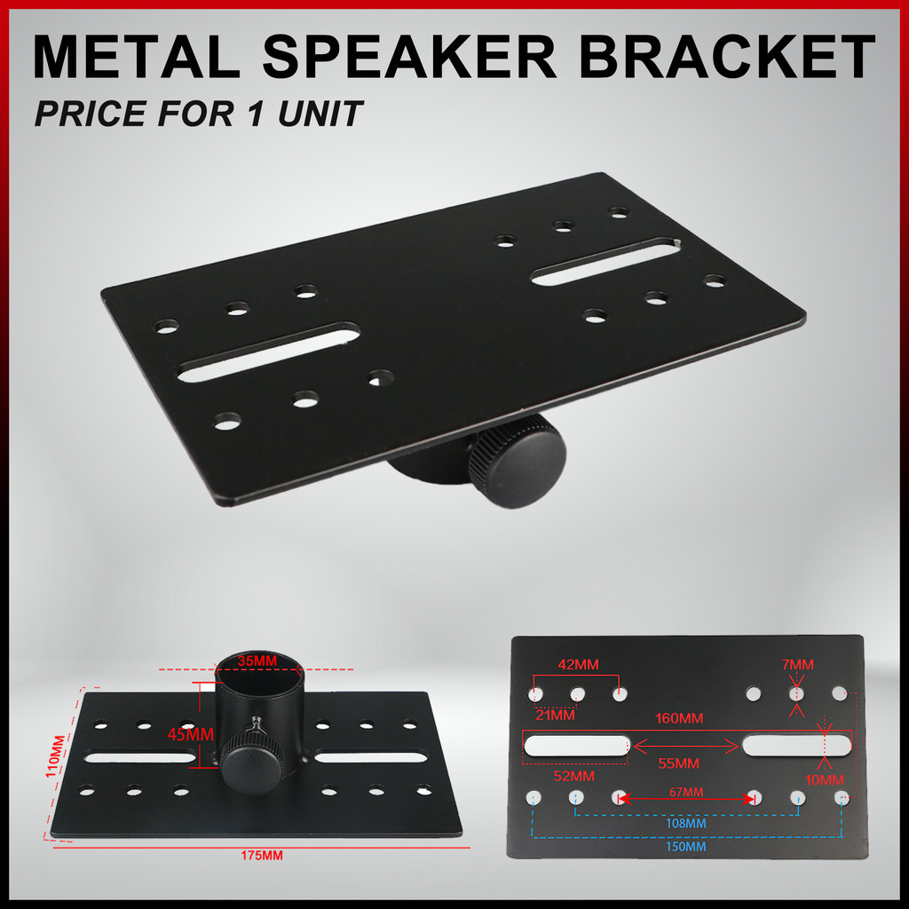 Heavy Duty Metal Speaker Stand Tray Floor Leon Bottom Seat Sound Stand ...