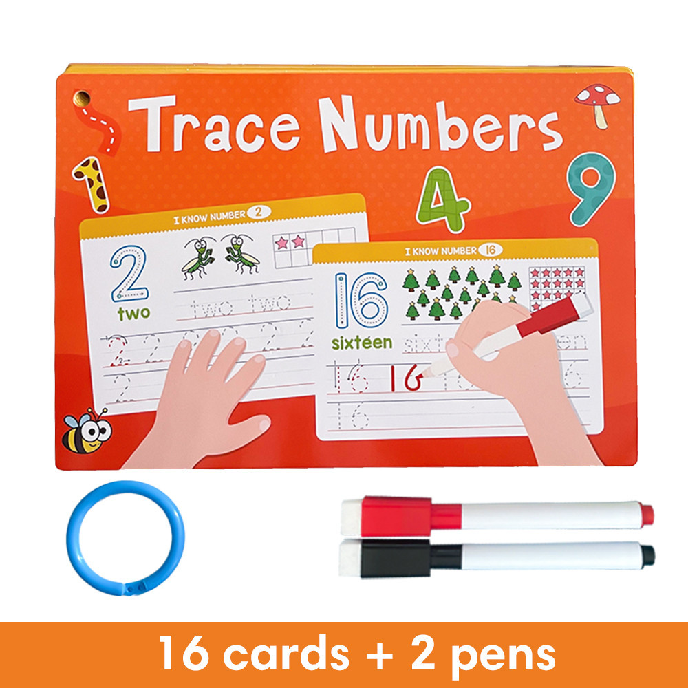 Tracing Cards for Children Preschool Educational Learning Cards ...