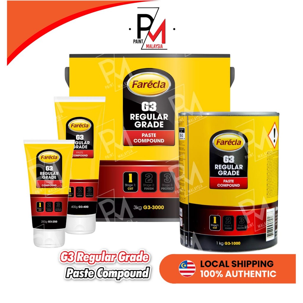 FARECLA G3 Regular Grade Rubbing Paste Compound (400G/1KG/ 3KG) Car ...