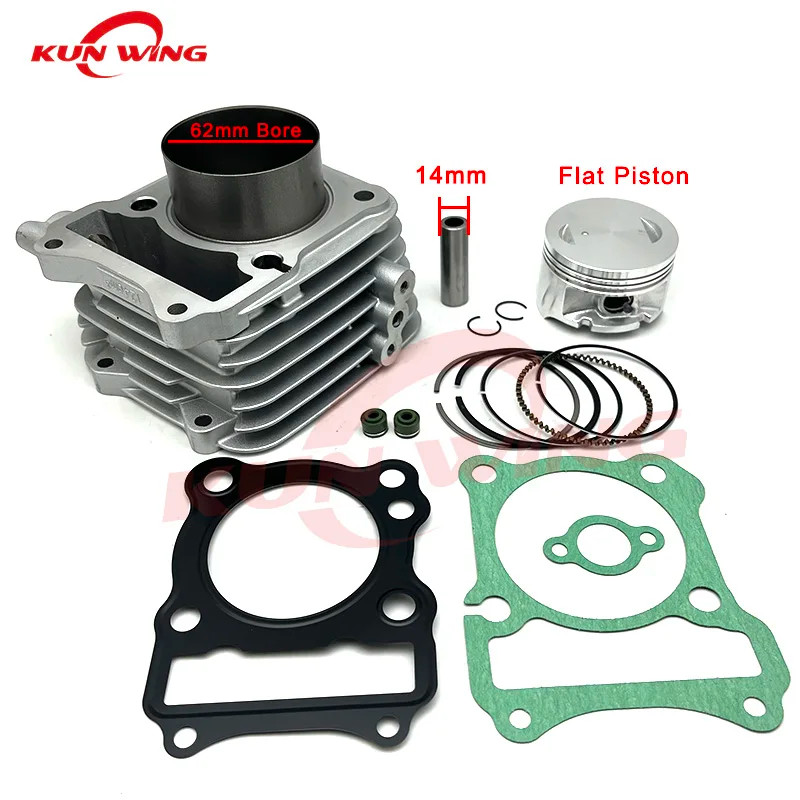 62mm Big Bore Cylinder Piston Kit for KEEWAY RKV125 RKS125 RKV RKS 125 ...