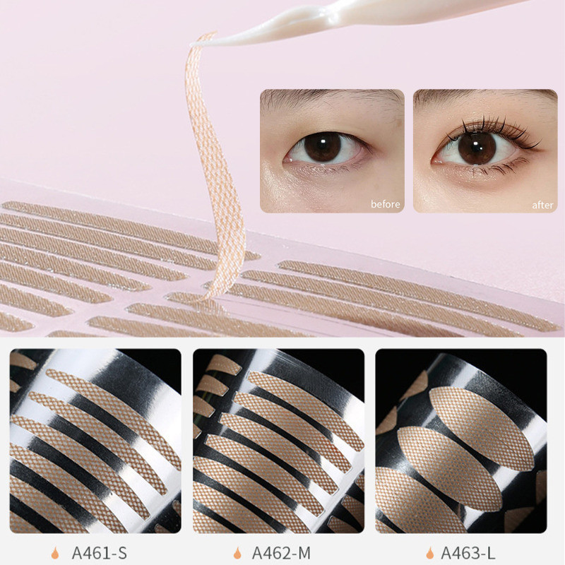 120 Stickers Natural Invisible Double Eyelid Patches - Lace Mesh Skin ...