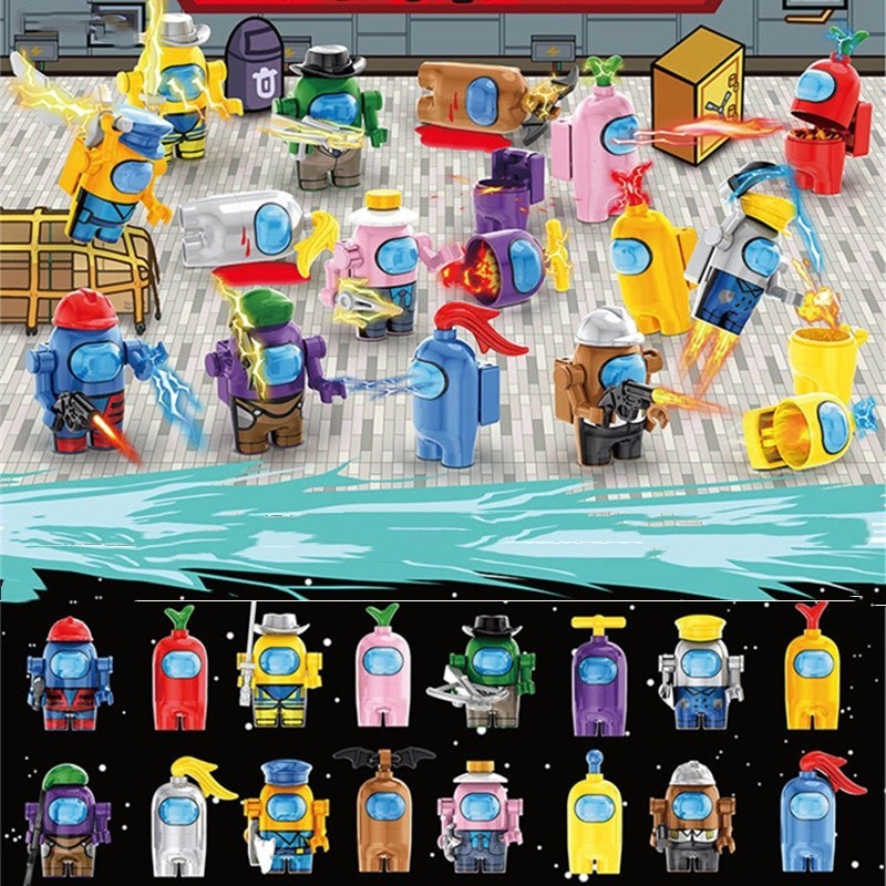 16pcs/set Compatible with LEGO Space Building Block Complete Set of 16 ...
