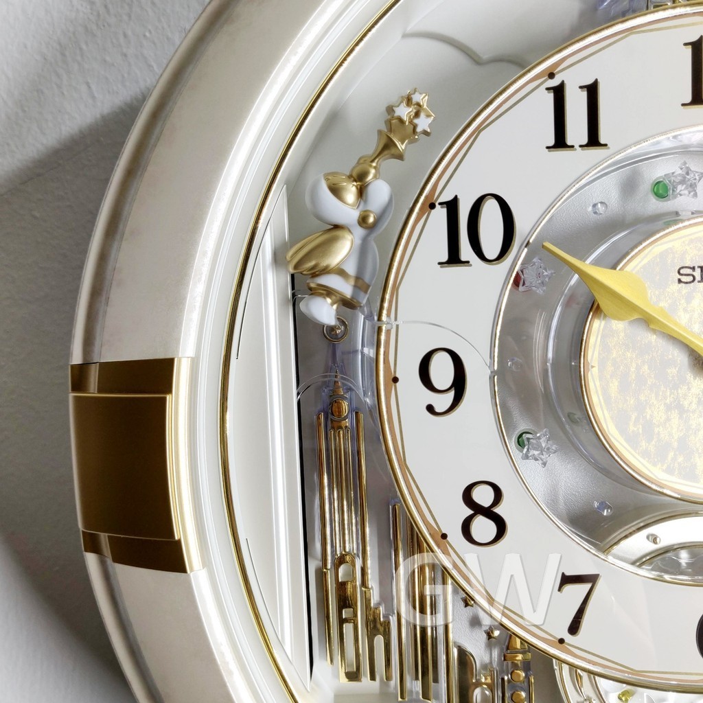 100% ORIGINAL SEIKO Melodies in Motion Volume Light Sensor Wall Clock ...