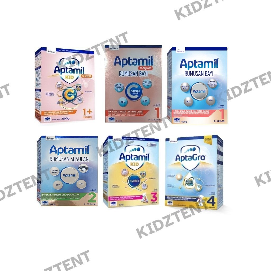 Aptamil Step 1 (0-6m) / Step 2 (6-12m) / Aptamil Kid Step 3 (1-3y) / Step 4 (4-9y) / C-SynB ...