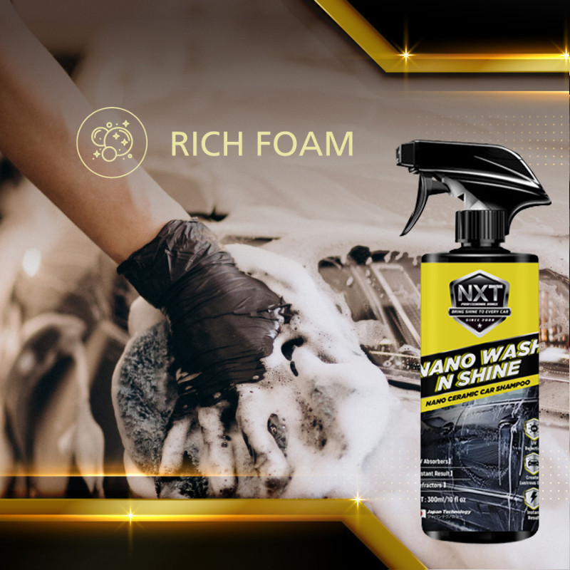 NXT Nano Wash & Shine Wash & Wax in 1 Step Car Wash Car Shampoo and Wax ...