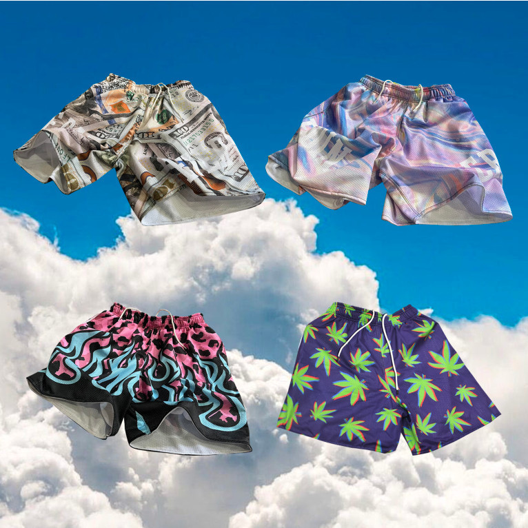 LOCKED IN ABOVE THE KNEE MESH SHORTS (DESIGN 1) | Shopee Malaysia