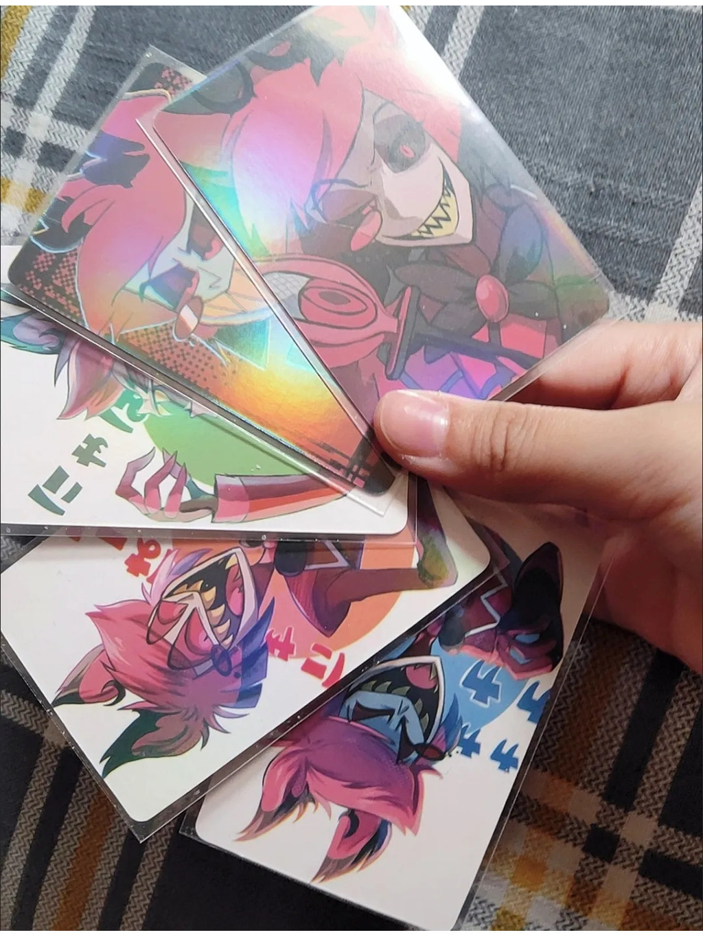 【24H SHIP】Hazbin Hotel Alastor Laser card 55pcs Surroundings of small ...