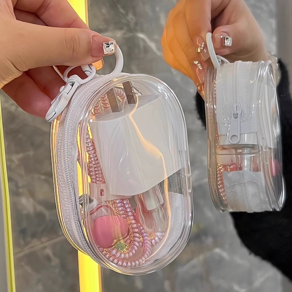 Cable Storage Box Data Line Organizer Clear Bag Cable Protective Cover ...