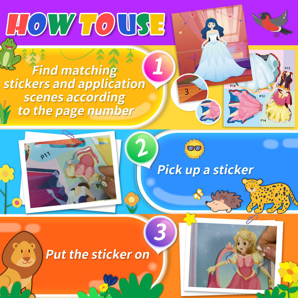 DIY Concentration Training Sticker Book for Kids Baby Preschool ...