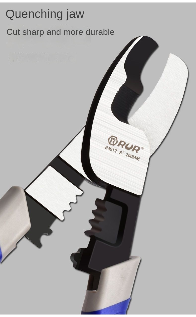 RUR 6/8/10 inch Cable Cutter Electrician Professional Pliers Shock ...