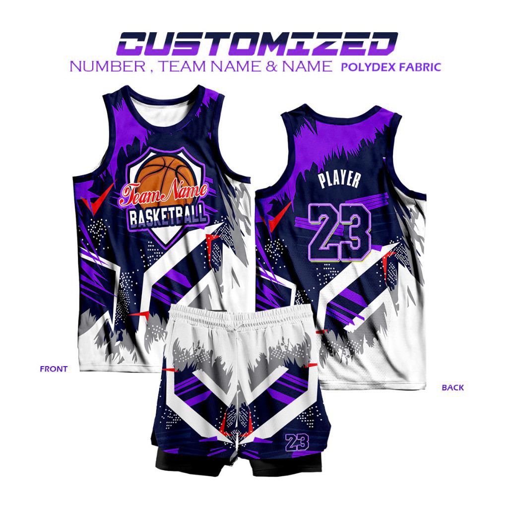 ((Free Custom Name & Number))POGO Basketball Sando and short Customized ...