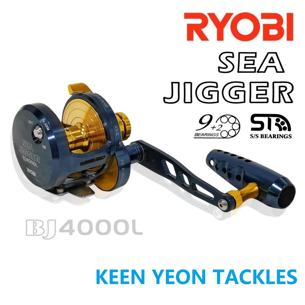 RYOBI SEA JIGGER SLOW JIGGING REEL ( BJ4000L ) | Shopee Malaysia