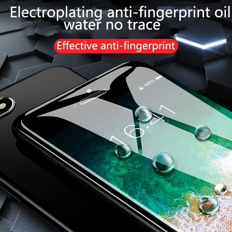 1Pcs White/Black Screen Protector Tempered Glass for iPhone 6 7 8 Plus ...