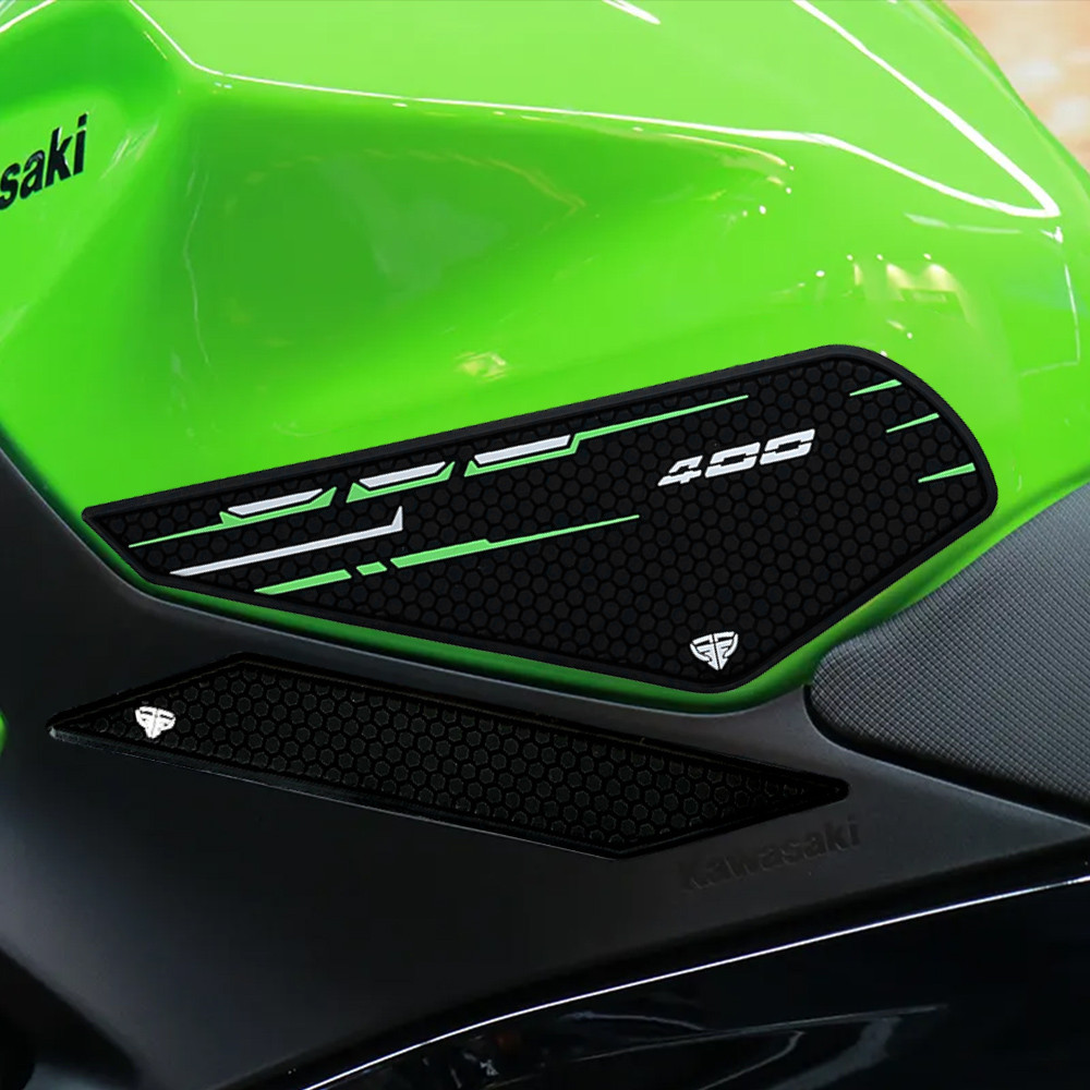 Kawasaki Z400 Tank Pad Protector Sticker Rubber Decal Gas Fuel Knee ...
