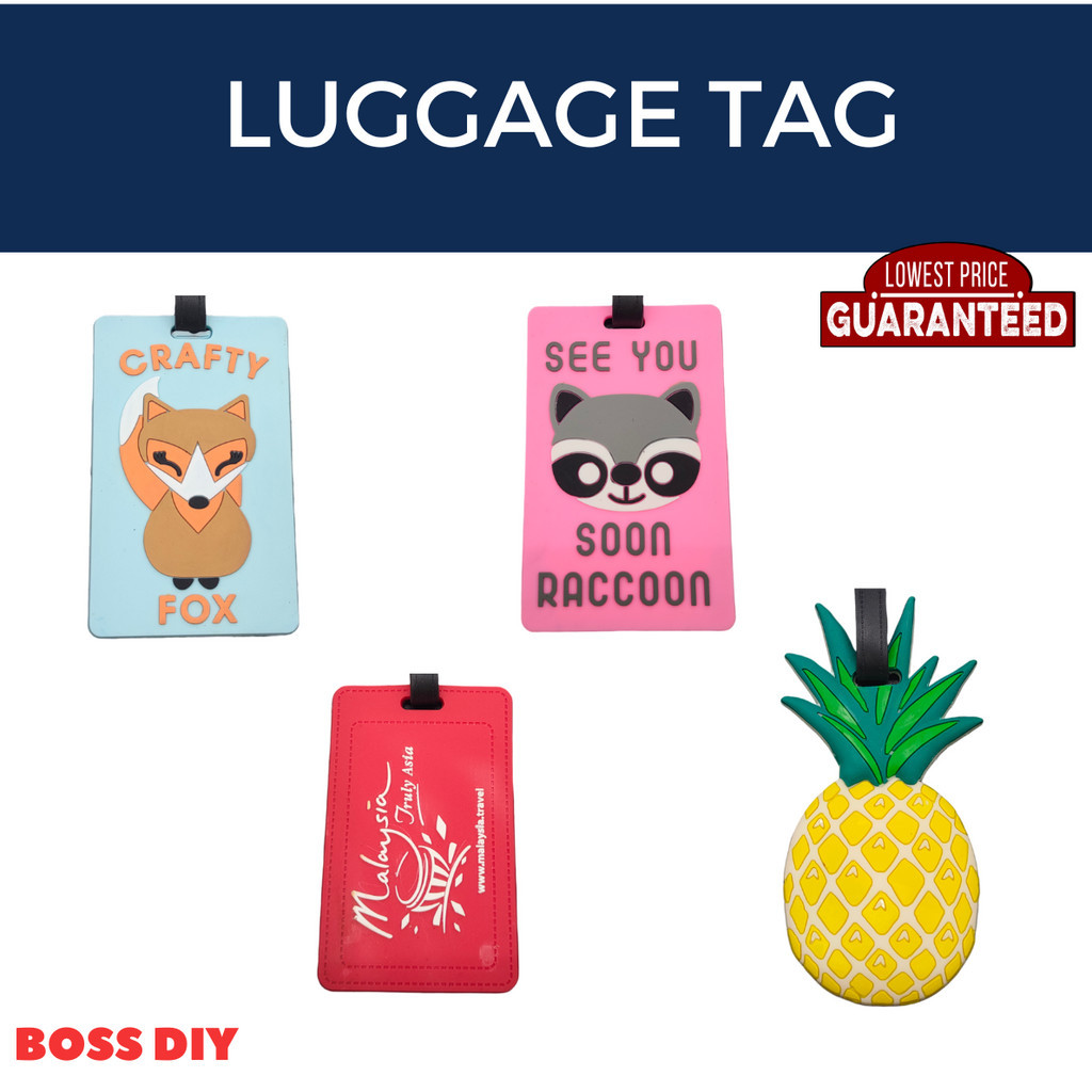 [Clearance] Faulty Ready Stock Travel Luggage Tag Soft Silicone Cute ...