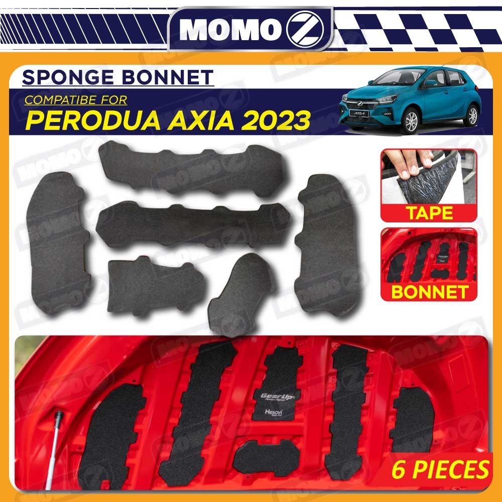 Perodua Axia NEW 2023 - 2024 Front Bonnet Sponge Cover Bonnet Sound ...