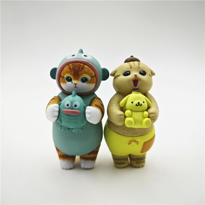 Collectible Cat Lucky Sandy X Sanrio Blind Box Cat Kuromi Model Toy 6 ...