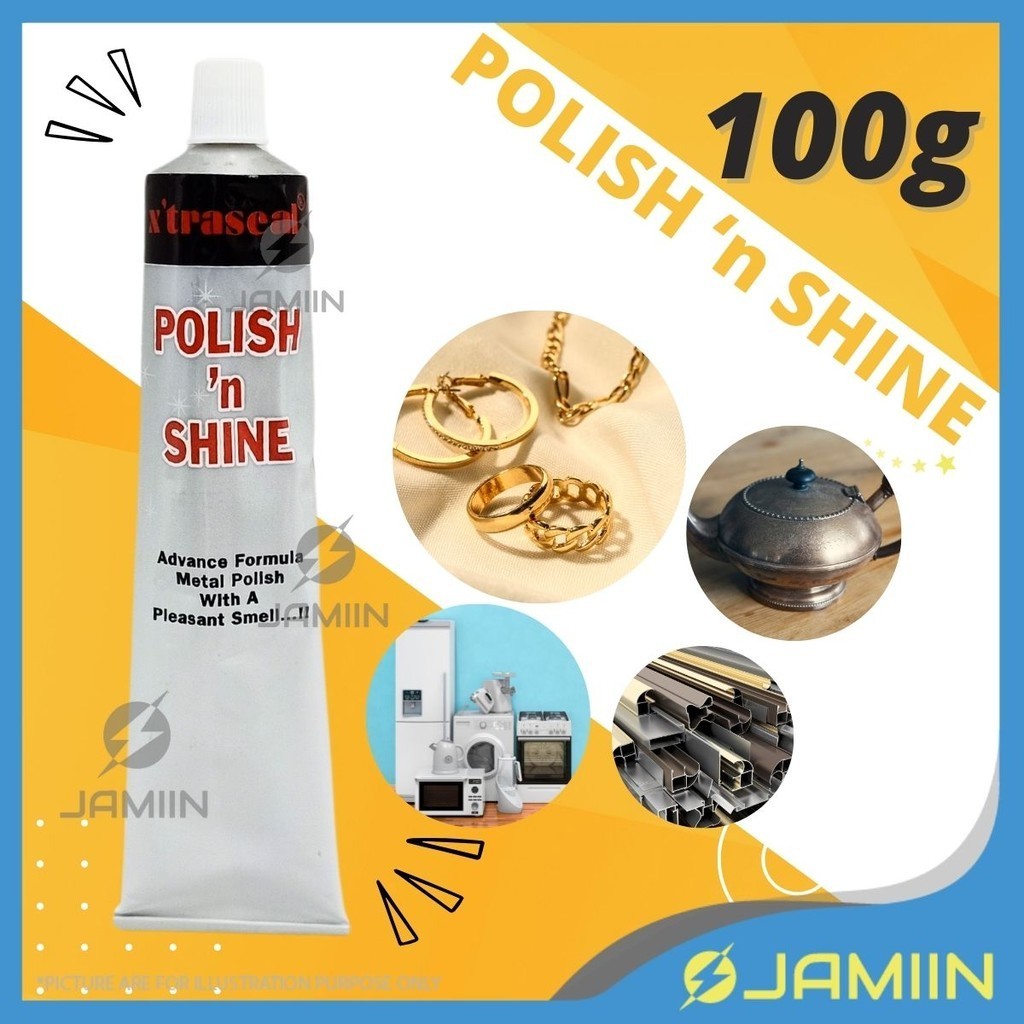 XTRASEAL Polish 'n Shine 100g Metal Cuci Karat Polish and Cleaner Paste ...