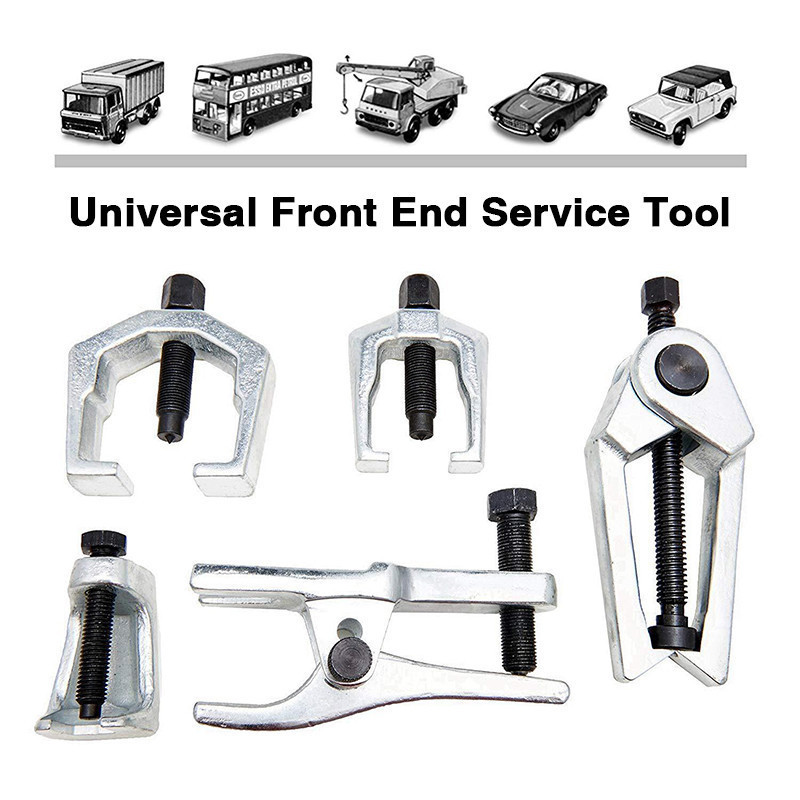5 PCS Front End Service Tool Kit Ball Joint Tie Rod Pitman Arm Puller ...