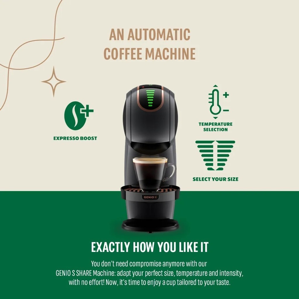 Nescafe 12470547 Dolce Gusto Genio S Touch Capsule Automatic Coffee ...