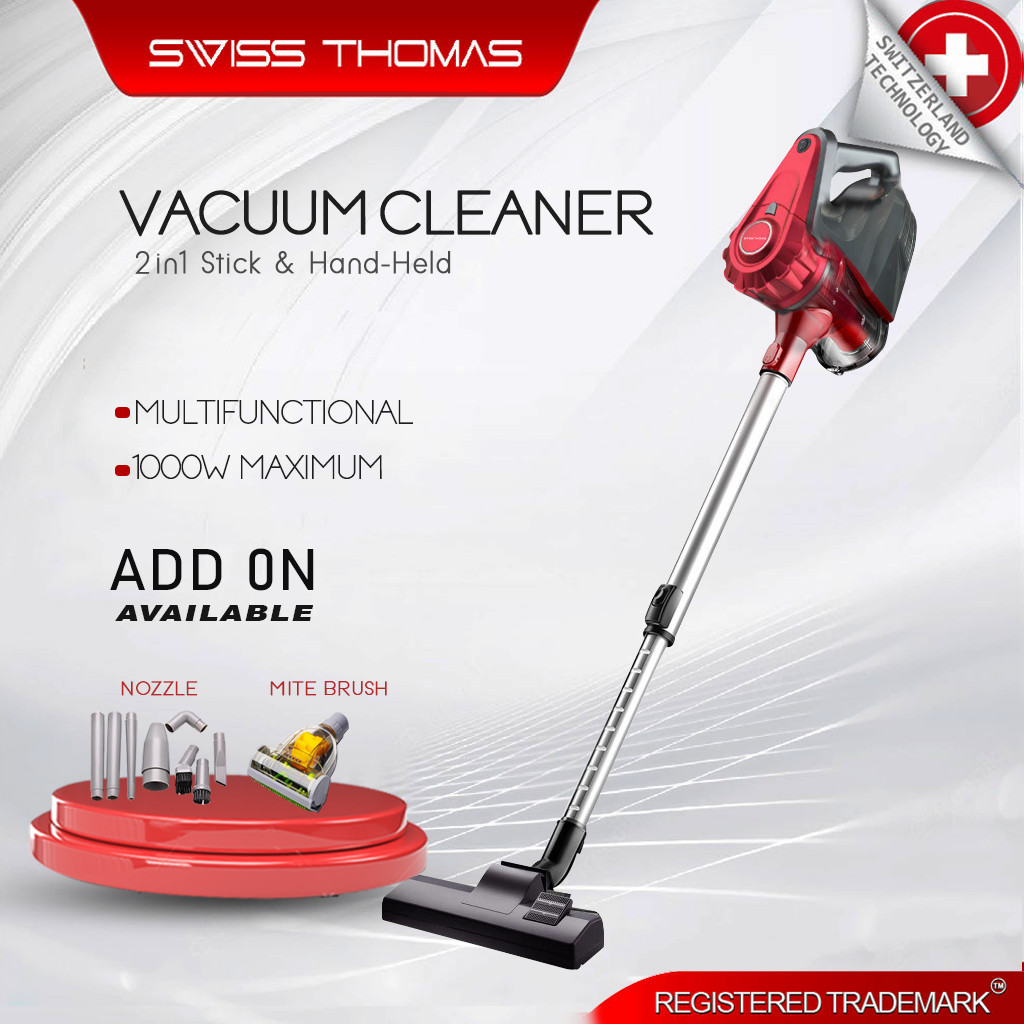 Swiss Thomas Vacuum Cleaner 2 in 1 Portable Handheld 1000W Cyclone ...