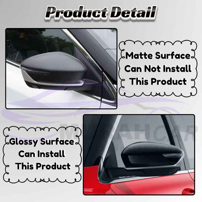 Car Side Mirror Proton X50 Shark Side Mirror M4 Cover Full Cover ...