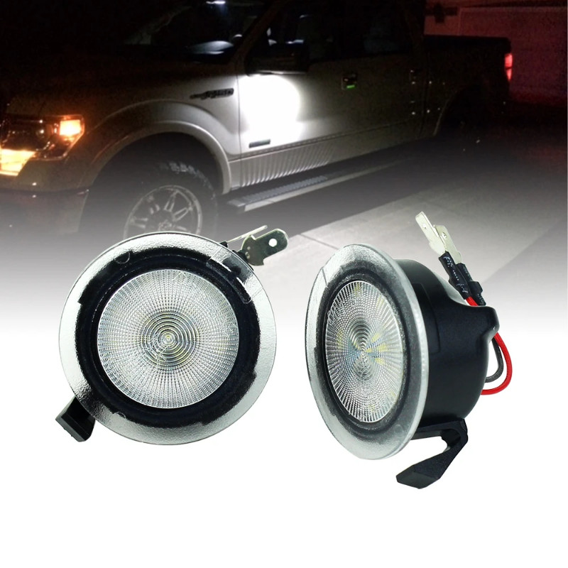 LED Under Side Mirror Puddle Light for Ford Edge Fusion Flex Explorer ...