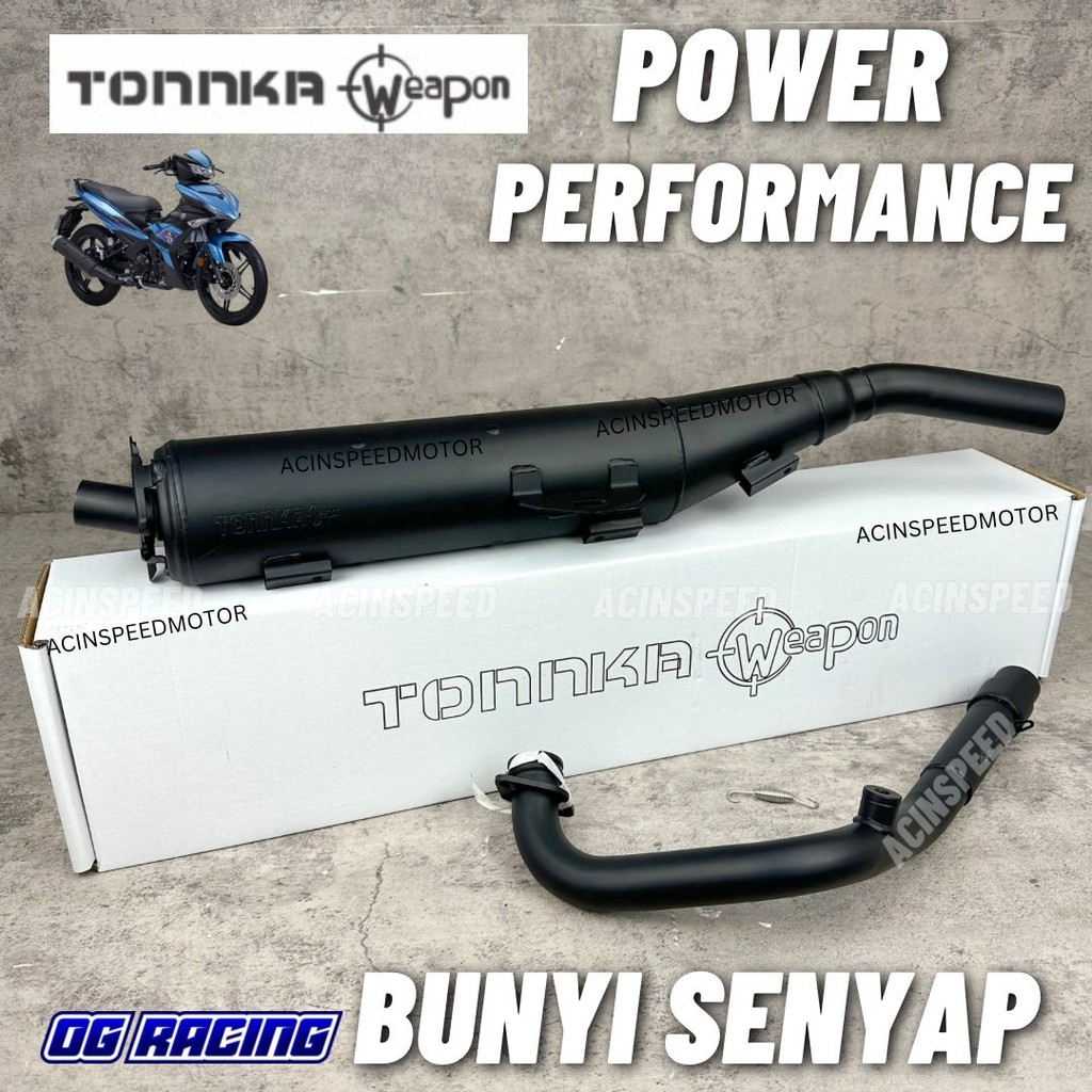 “TERBARU 2025” TONNKA WEAPON BACK PRESSURE EXHAUST Y15ZR LC135 V1-V7 ...