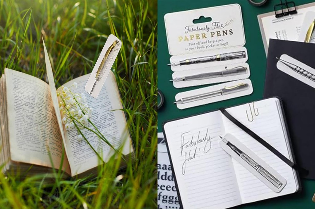 (New) Innovative Bookmark Black Ink Pen Bookmark 2-in-1 Bookmark Pen ...