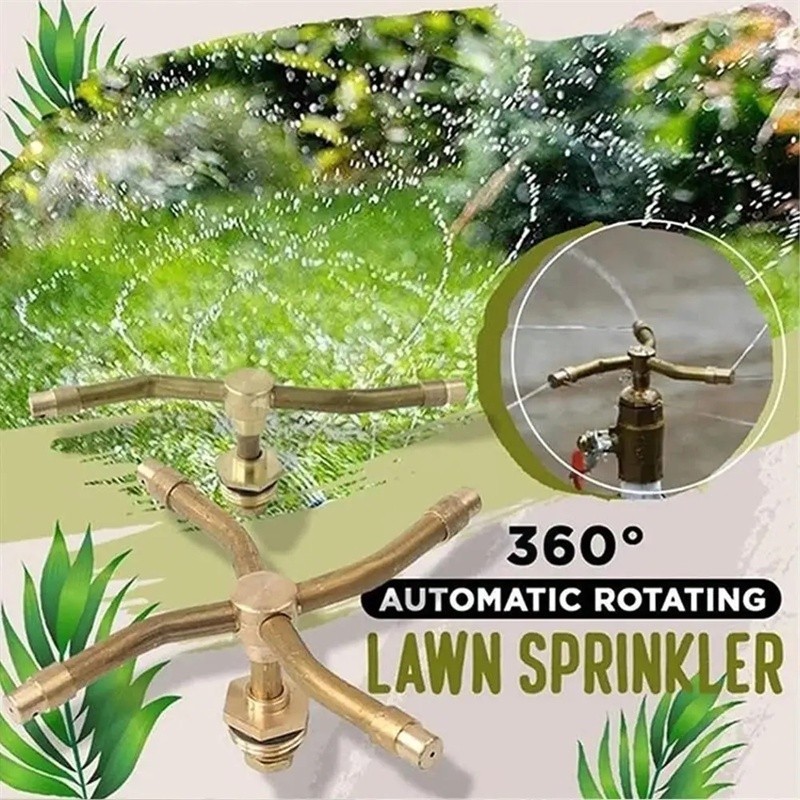 2/3/4 ARM Automatic Rotary Sprayer - 360° Rotation Irrigation System ...