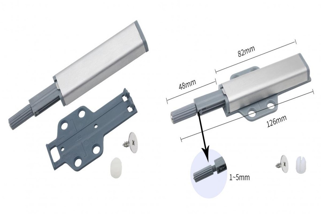 304 Stainless Steel Push Catch for Wardrobe Cabinet Drawer Push Open ...