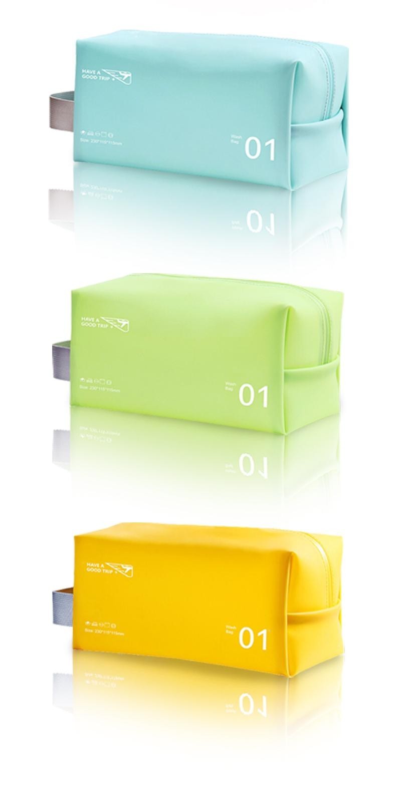 Toiletries Bag Silicon Travel Cosmetic Bags Leak-proof Swimming Wash ...