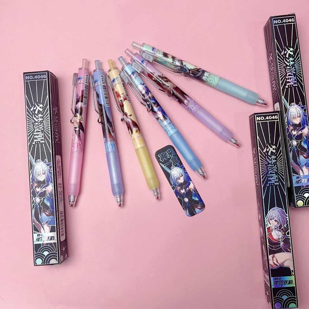 Honkai Star Rail Genshin impact pen Lmbibitor Lunae Topaz stationery ...