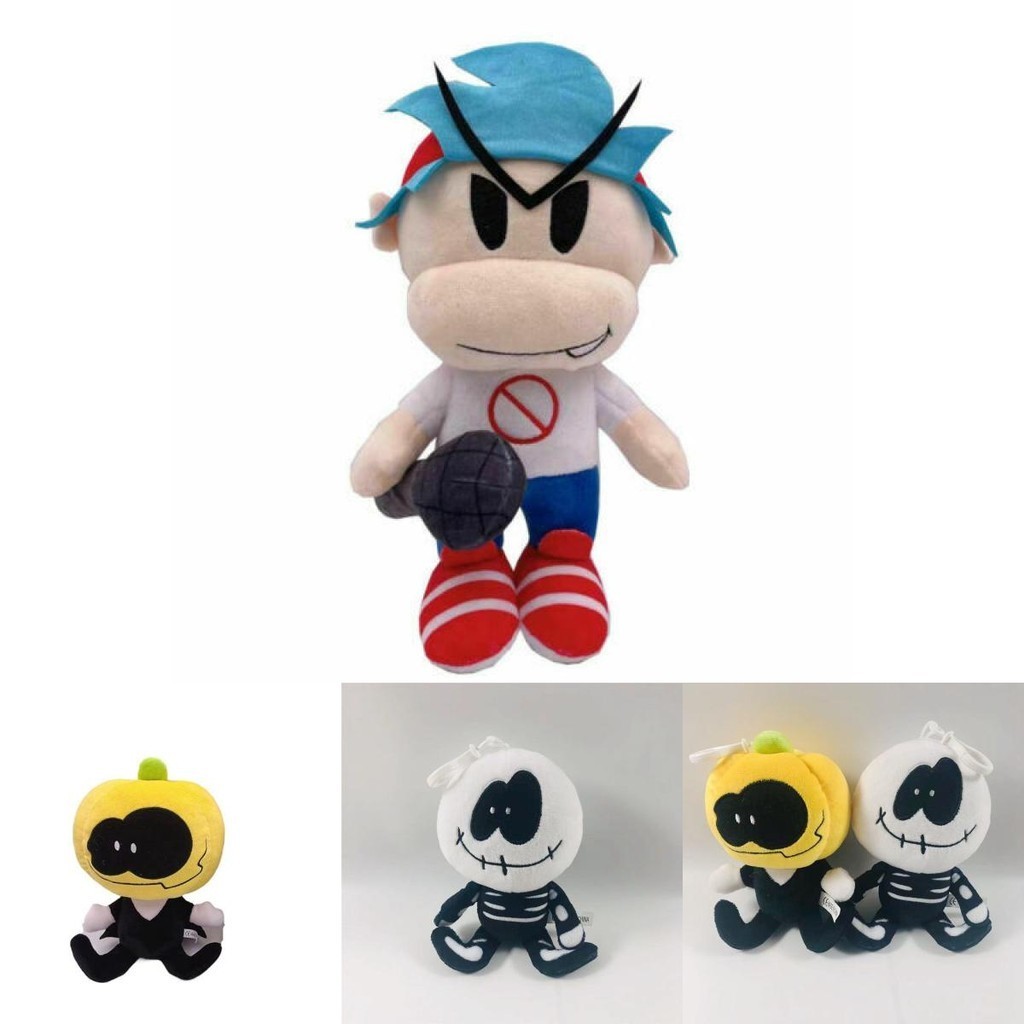 Friday Funkin Night Plush Toy, FNF Whitty And Boyfriend Lemon Doll ...
