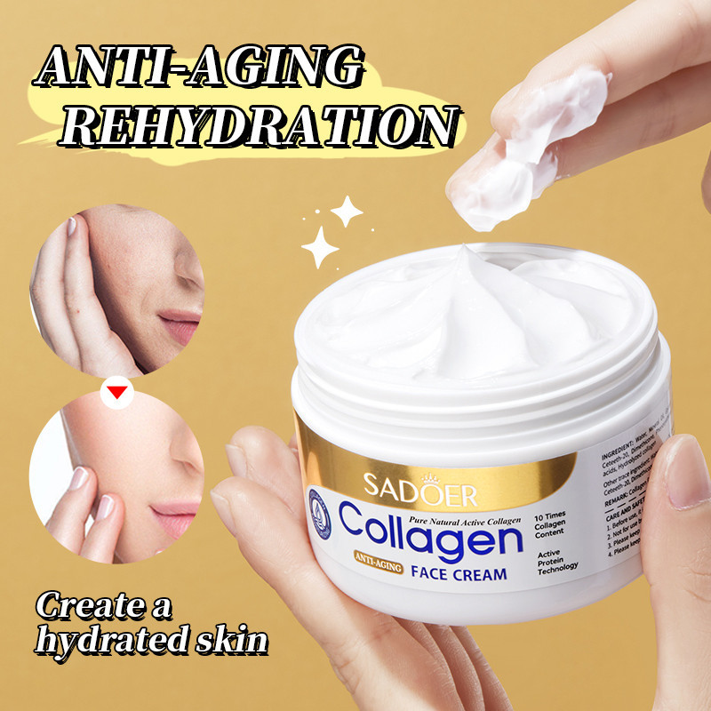 SADOER Collagen Cream Anti Aging Skincare Whitening Lighten Dark Spots ...