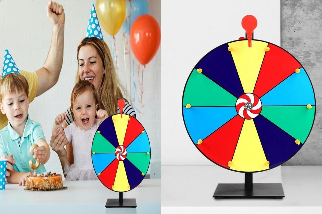 Socandy Loud Noise Rotating Wheel Wheel with Pointer 12 Inch Big ...
