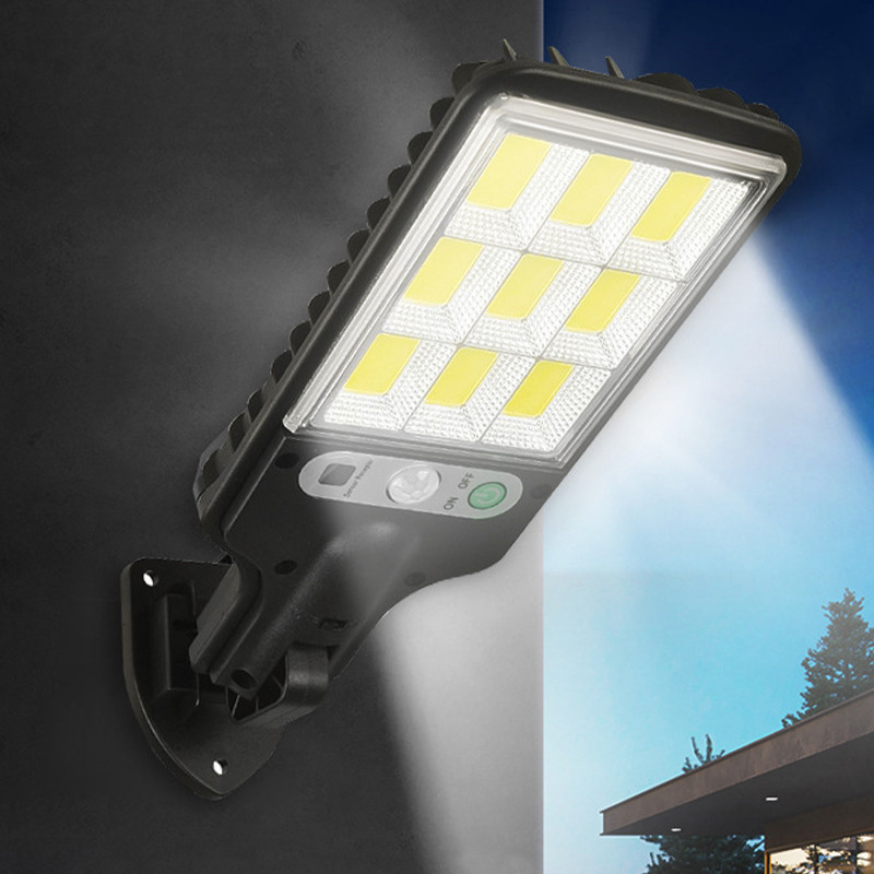 3 Modes 108 COB Solar Wall Light Motion Detect LED Outdoor Lighting ...