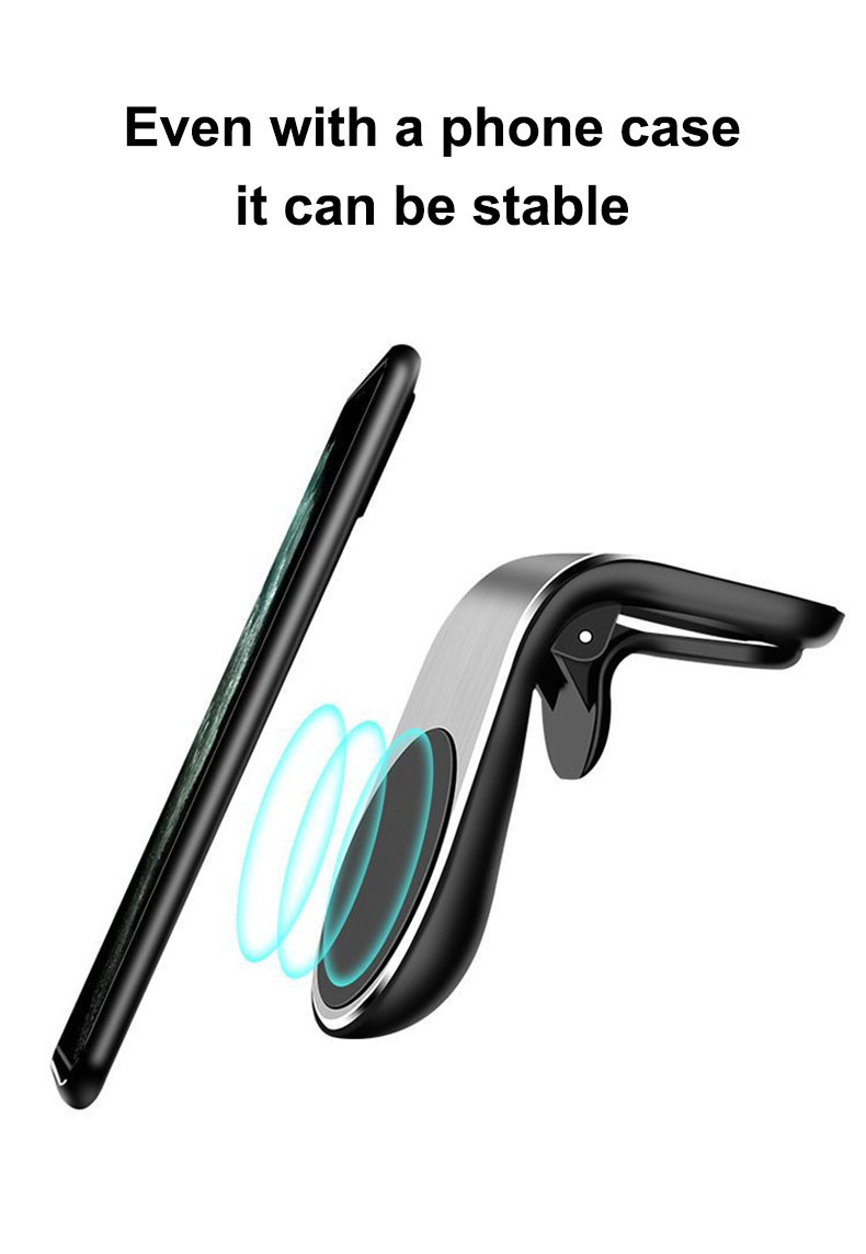 Car Magnetic Phone Holder Air Vent Clip Mount Rotation For Mercedes ...