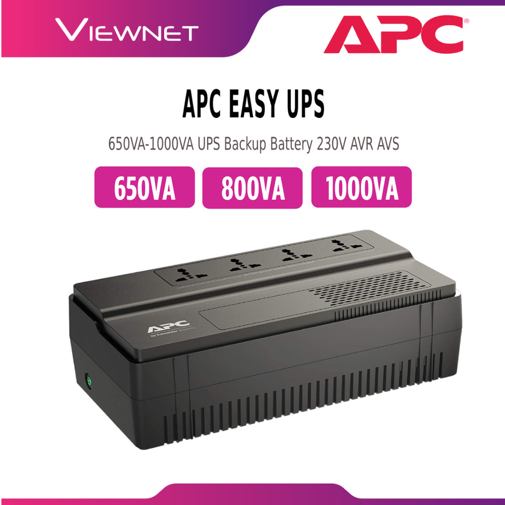 APC BV650I-MS/ BV800I-MSX/ BV1000I-MS UPS BACKUP BATTERY EASY-UPS 230V AVR AVS AUTOMATIC VOLTAGE ...