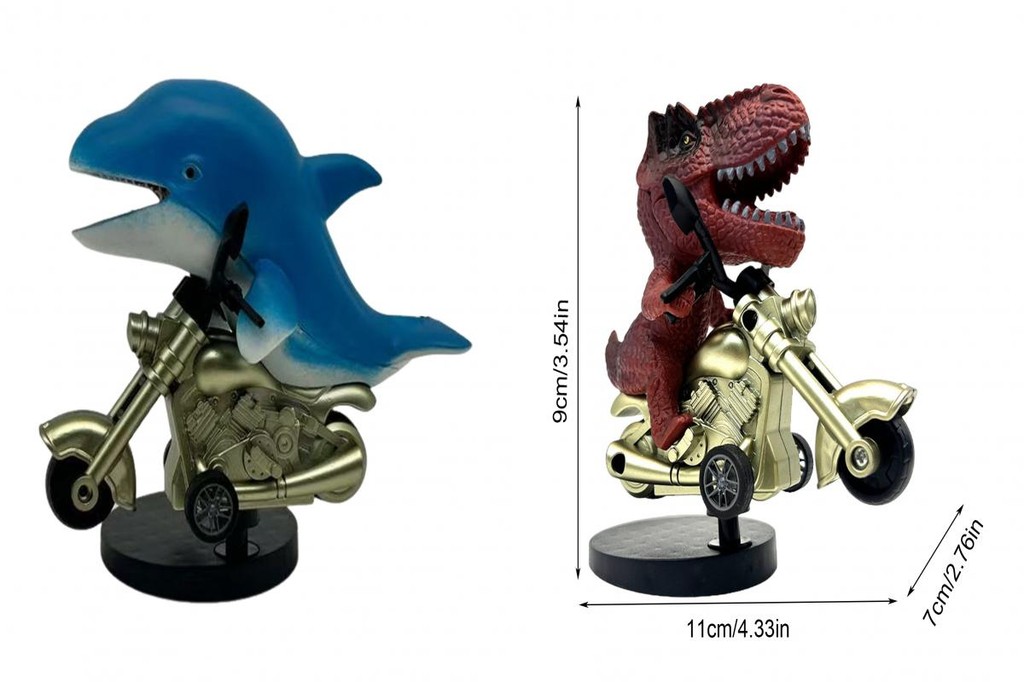 Animal Riding Motorcycle Figurine Car Dashboard Decoration Southeast ...