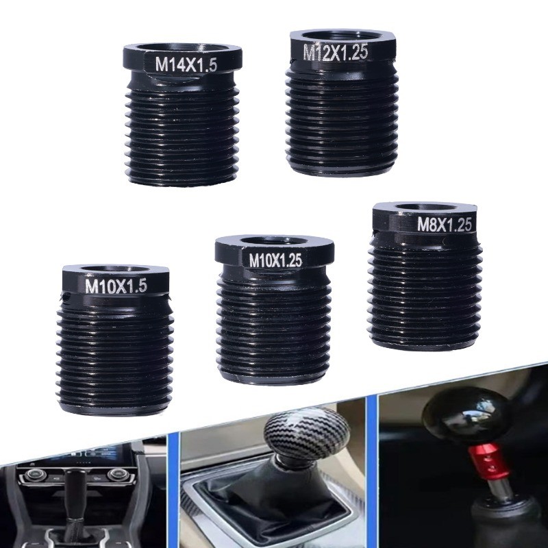Aluminum Alloy Shift Knob Adapter - Car Handbrake Gear Shifter - Thread ...