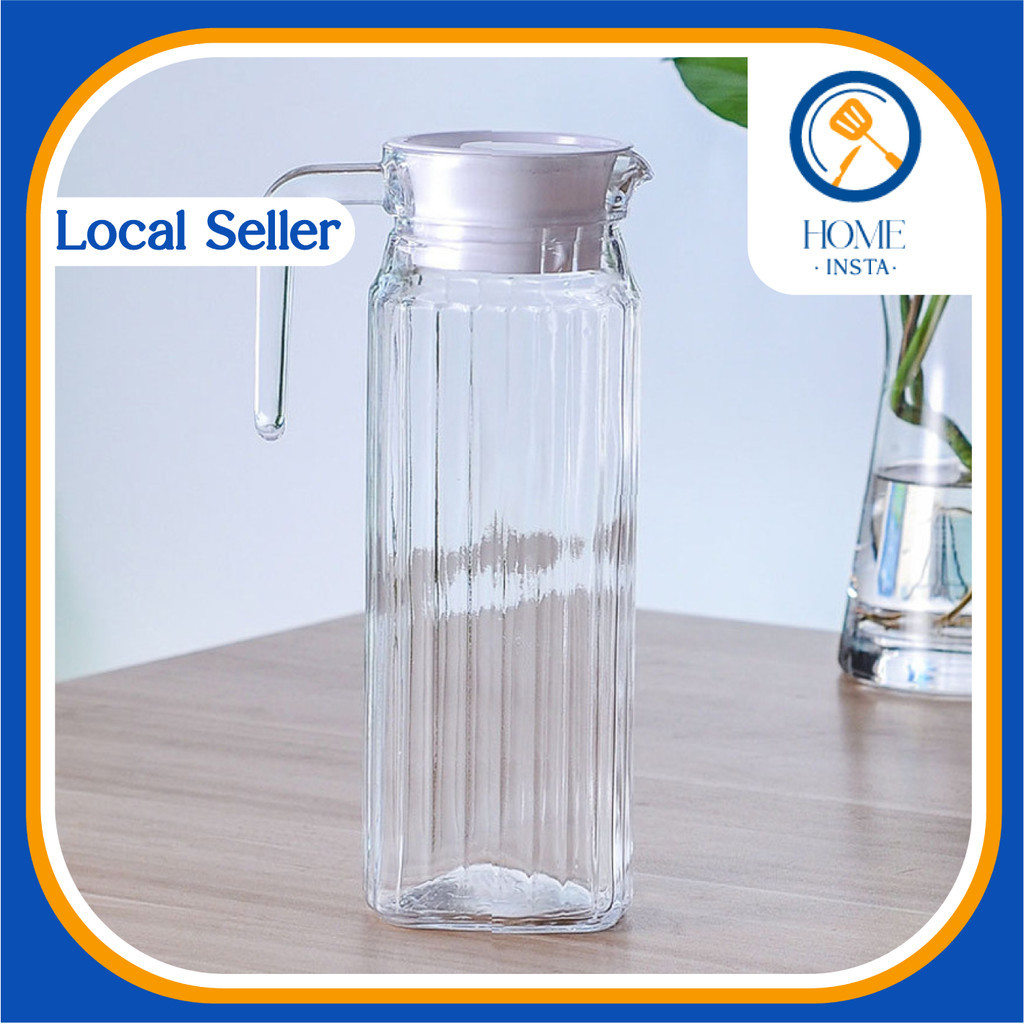 Homeinsta Luminarc Drinking Glass Serving Jug / Cold & Warm Water Tea ...