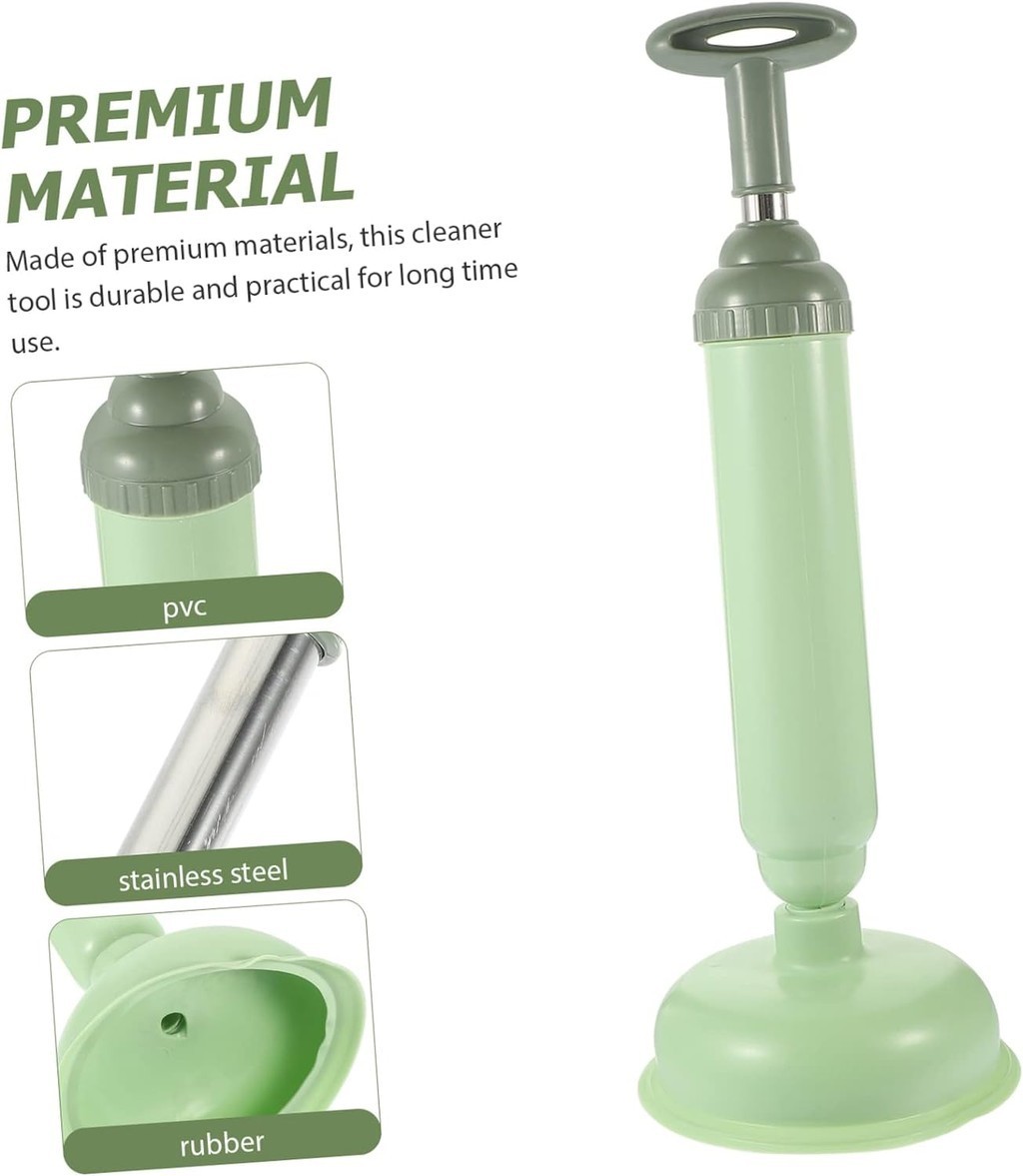 Super Suction Plunger High Pressure Sink Toilet Silicone Plunger ...