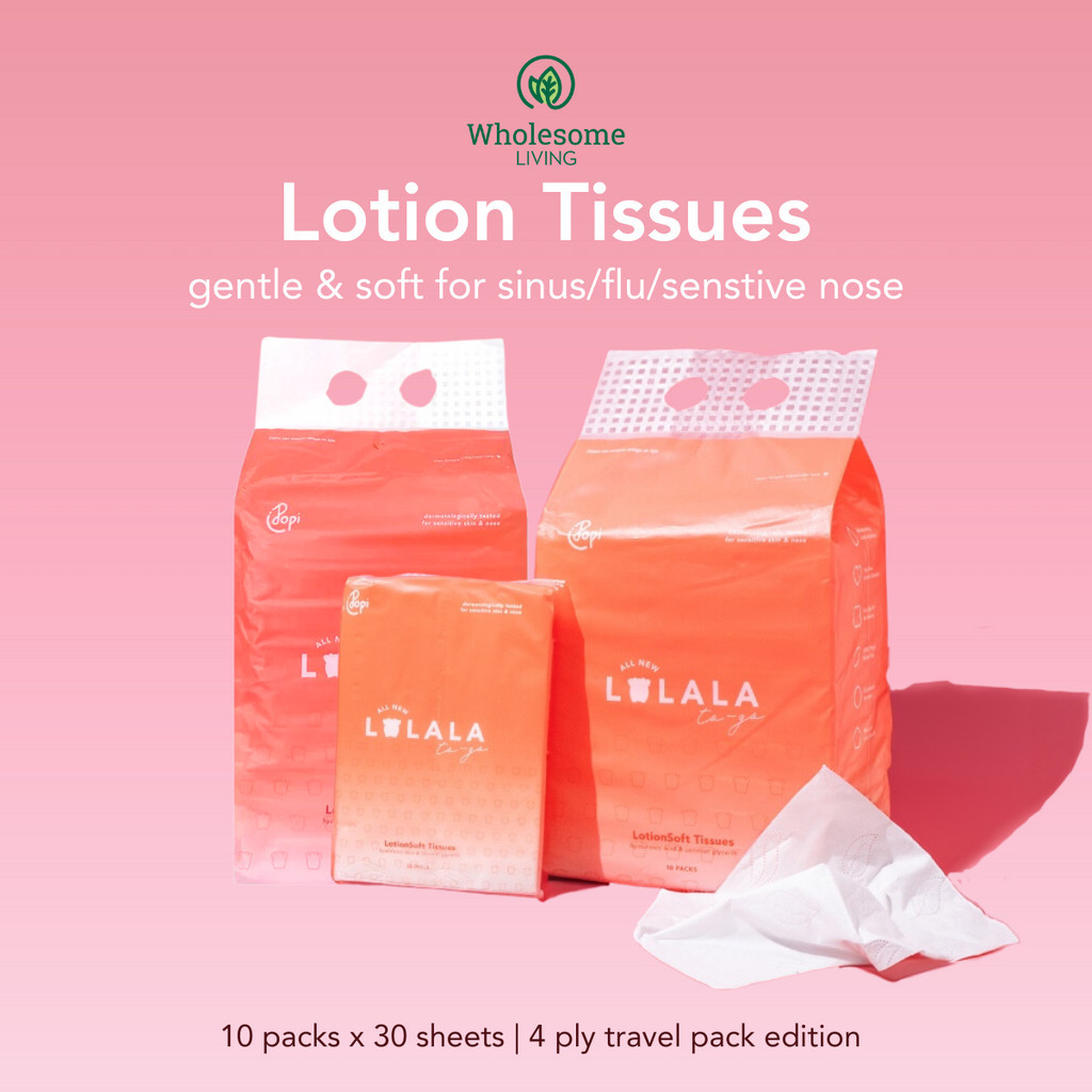 Popi LaLaLa To-go 4 ply Lotion Tissues 30 pulls x20 packs | Shopee Malaysia