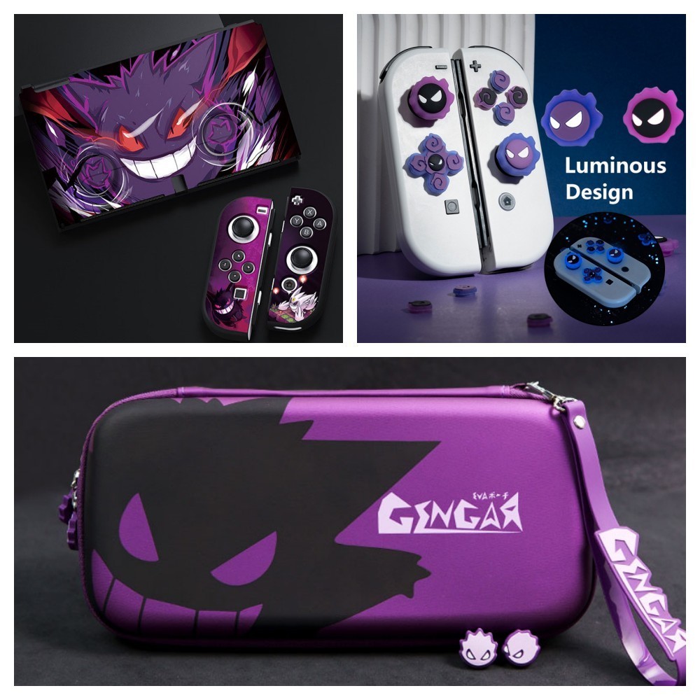 Pokemon Gengar Switch Protective Case Soft TPU Cover for Nintendo ...