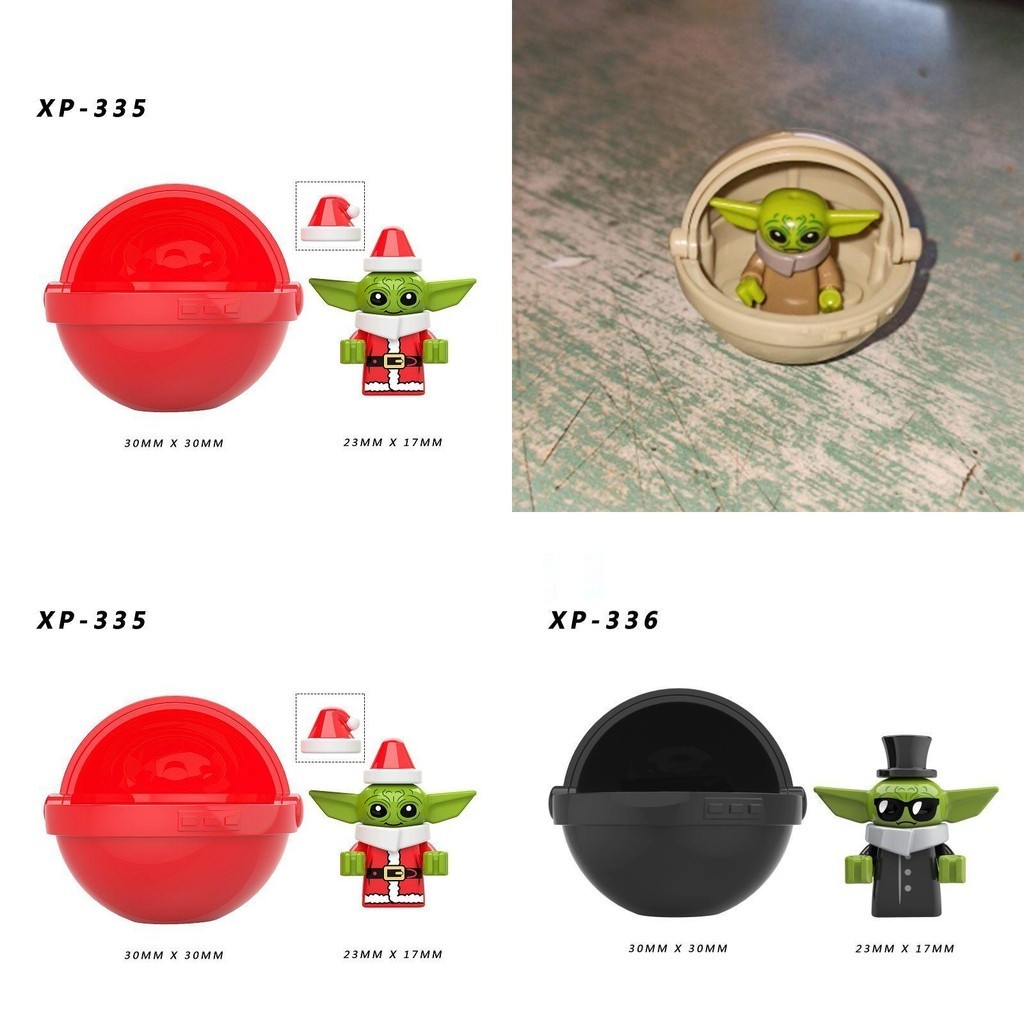 Yoda Baby Chirstmas Rotating Arm Mandalorian Rey Kylo Building Child ...