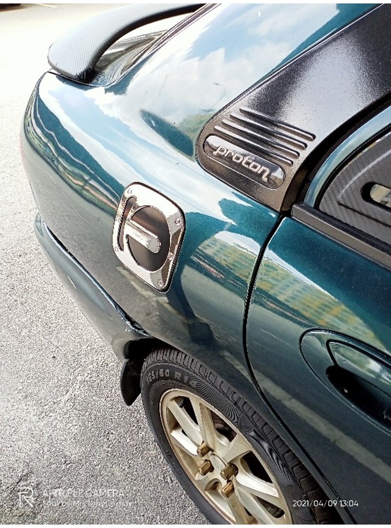 Proton Wira Fuel Tank Cover Fuel Cap Trim Oil Protector Shining Carbon ...