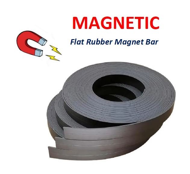 DSMAJU Flat Rubber Magnet Bar Flat Magnetic Bar Insect Screen Flat ...