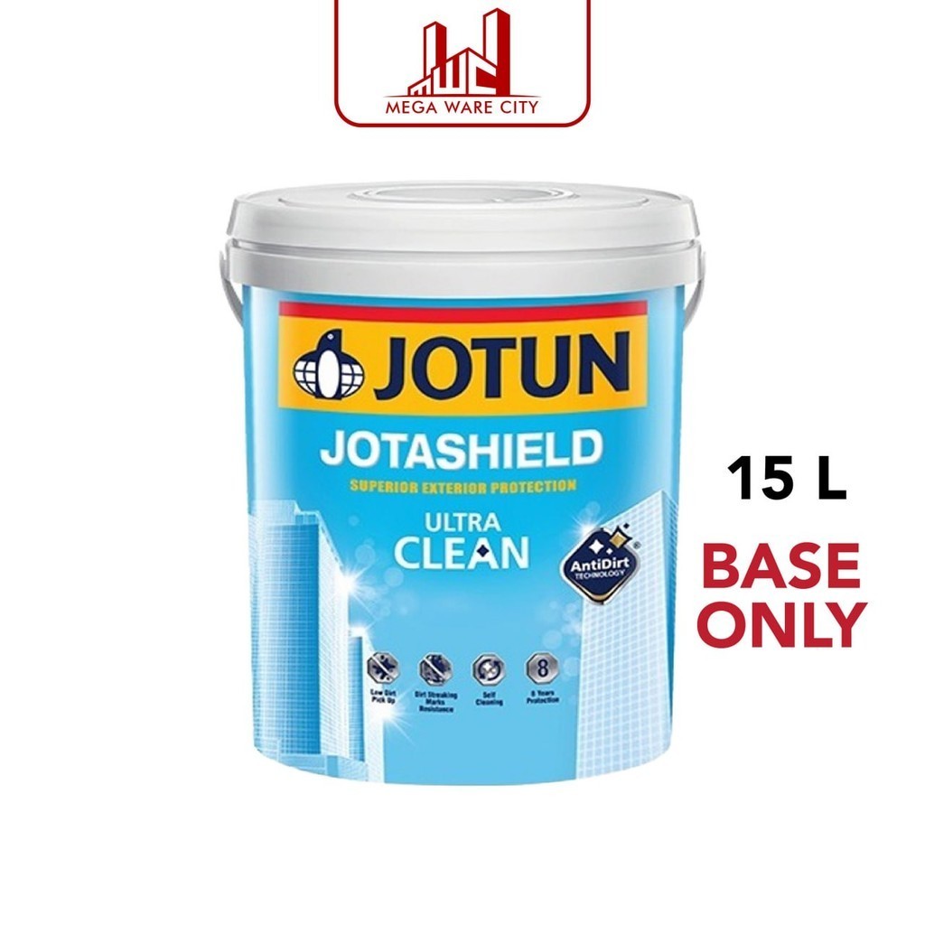 JOTUN Jotashield Ultra Clean Base Only 15L (1 Unit) Exterior Wall Paint ...