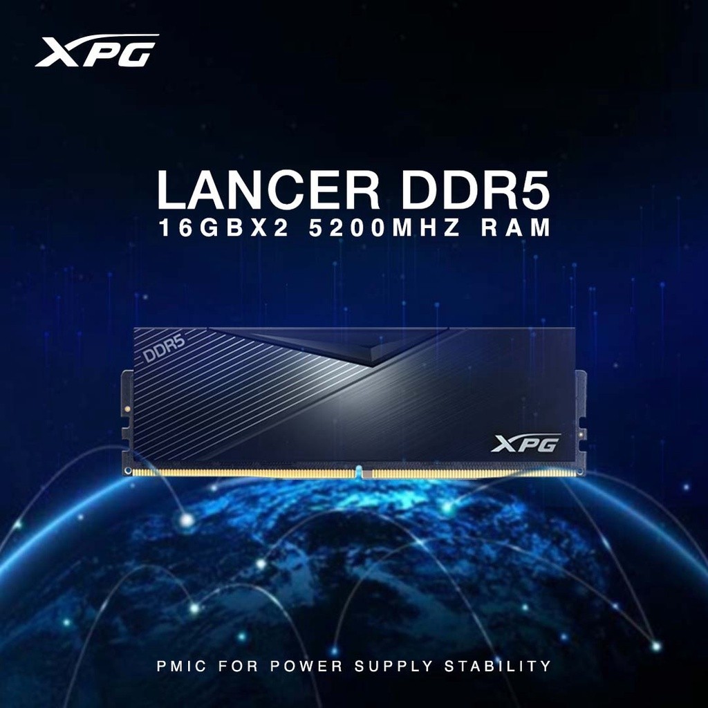 ADATA XPG LANCER RGB 32GB DDR5 5200MHz DRAM MODULE (2 x 16GB) | Shopee ...